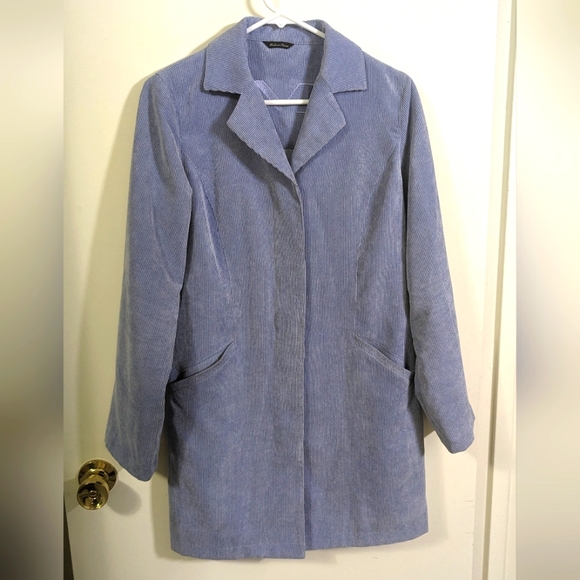 Jackets & Coats | Light Bluepurple Button Up Jacket | Poshmark